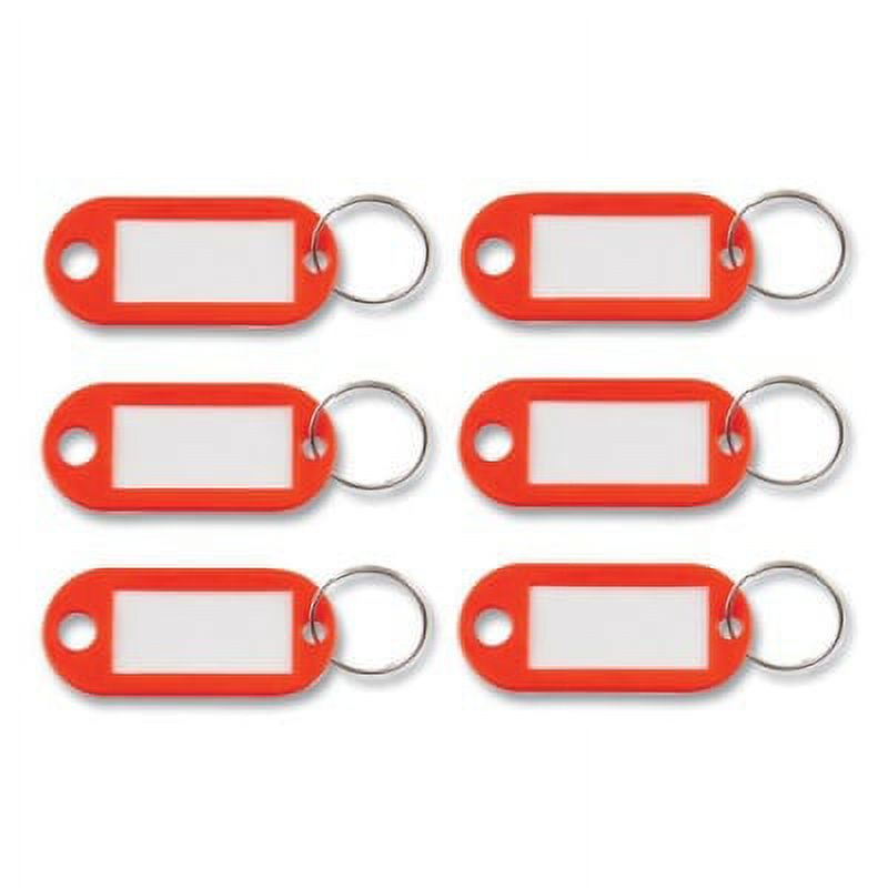 3 PK,Advantus Key Tags Label Window, 0.88 x 0.19 x 2, Red, 6/Pack ...