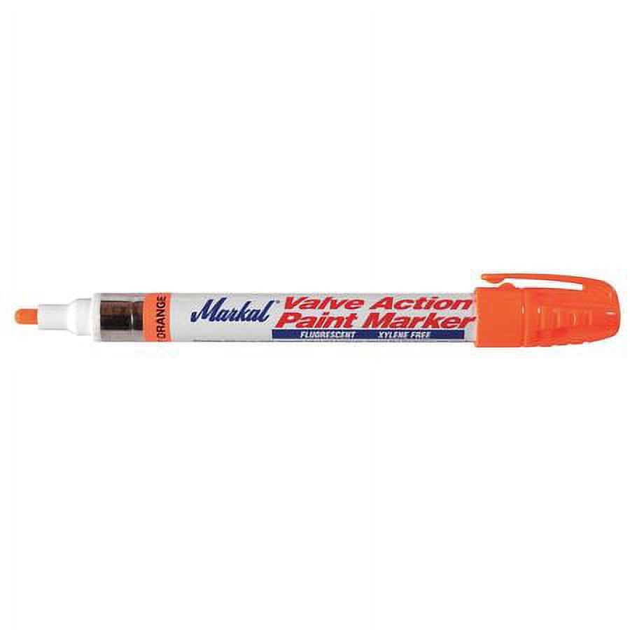 3 PK MARKAL Paint Marker, Medium Tip, Fluorescent Orange Color Family ...