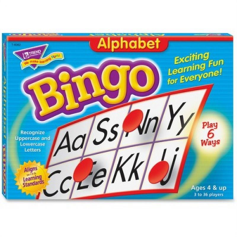 3 PK,TREND Alphabet Bingo Learning Game (T6062) - Walmart.com