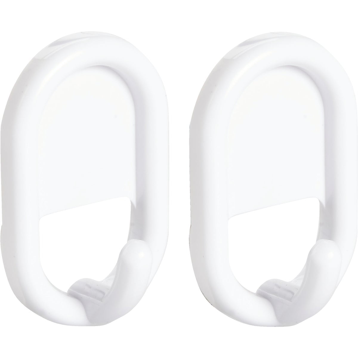 3 Pcs Idesign Utility White Plastic Adhesive Hook (2-Pack) - Walmart.com