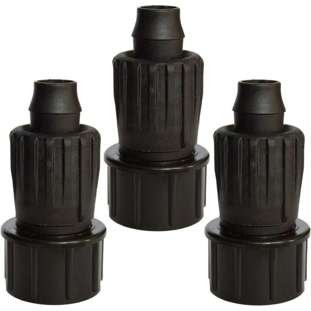 3-Pack 1/2 Inch Drip Irrigation Tubing to Faucet/Garden Hose Adapter - Reusable Connector ...