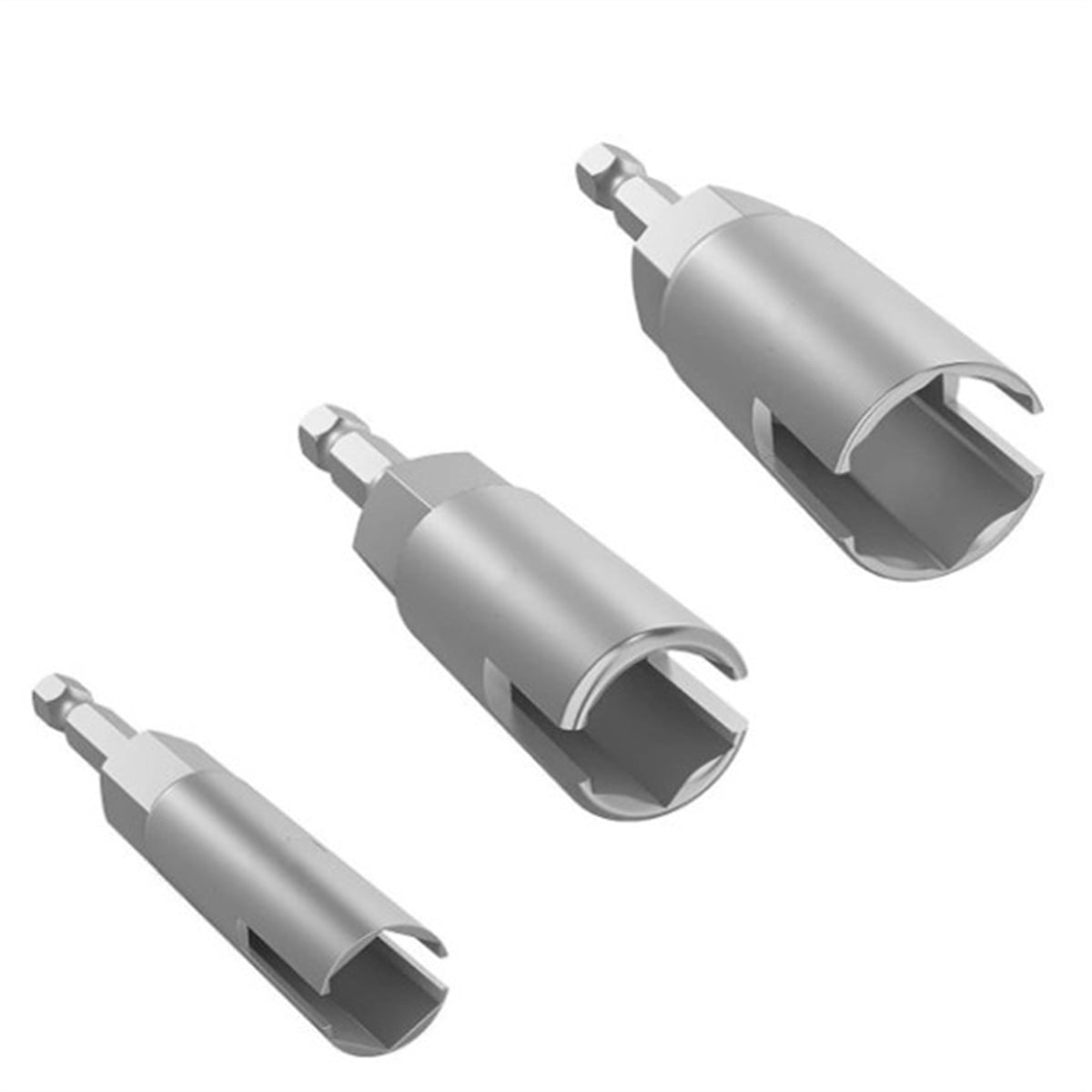 3 Pack 1/4" Hex Shank Upgraded Large Slotted Hurricane Wingnut Driver ...
