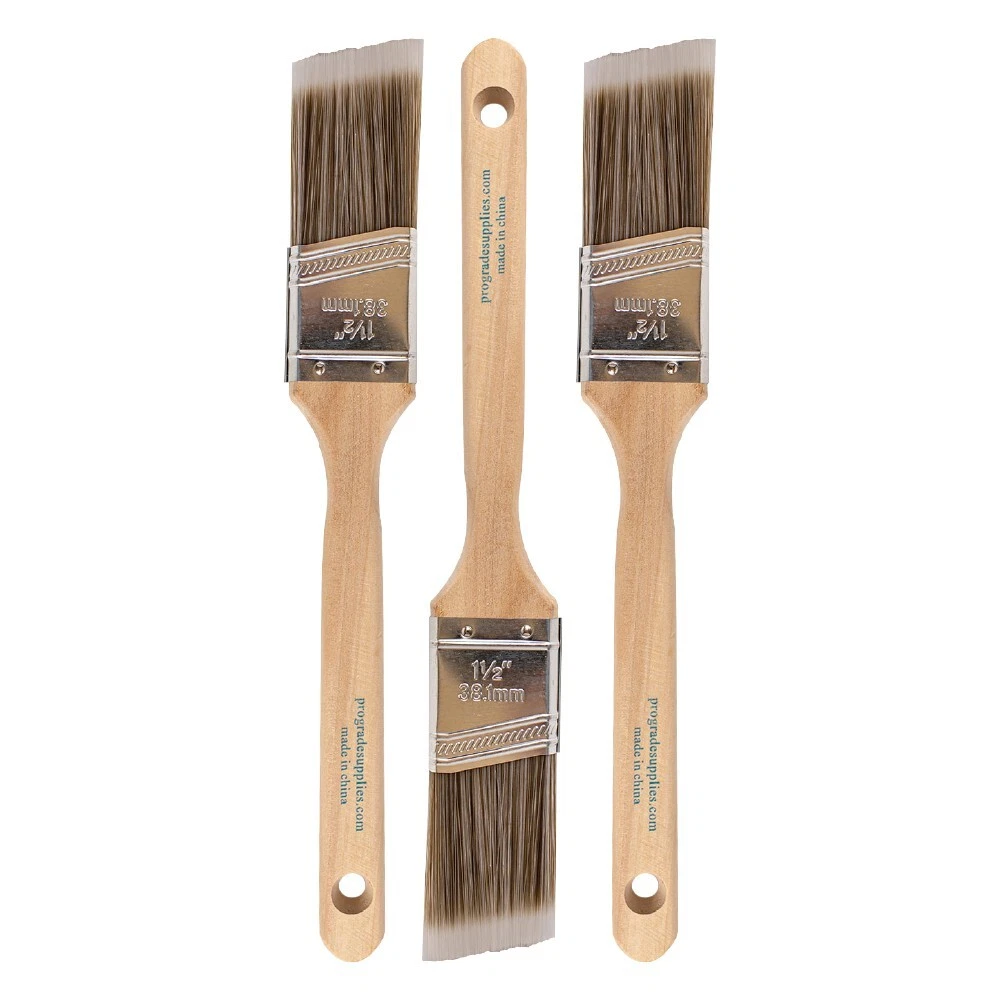 3 Pack - 1.5" Angle Brushes For All Latex And Oil Paints & Stains ...