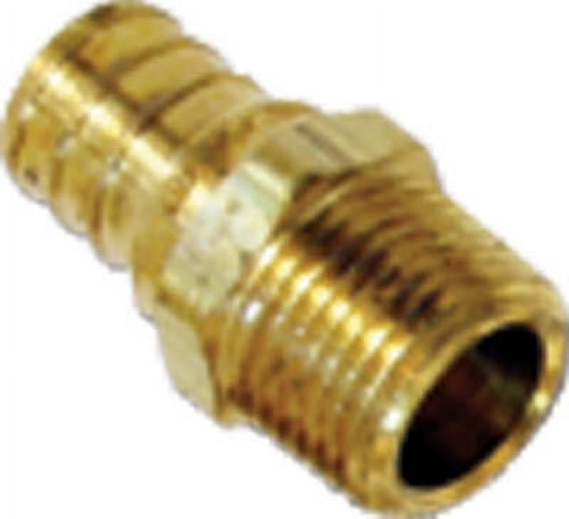 3 Pack 1" Lead Free Brass Barb Insert x 1" Male Iron Pipe Thread Adapt ...