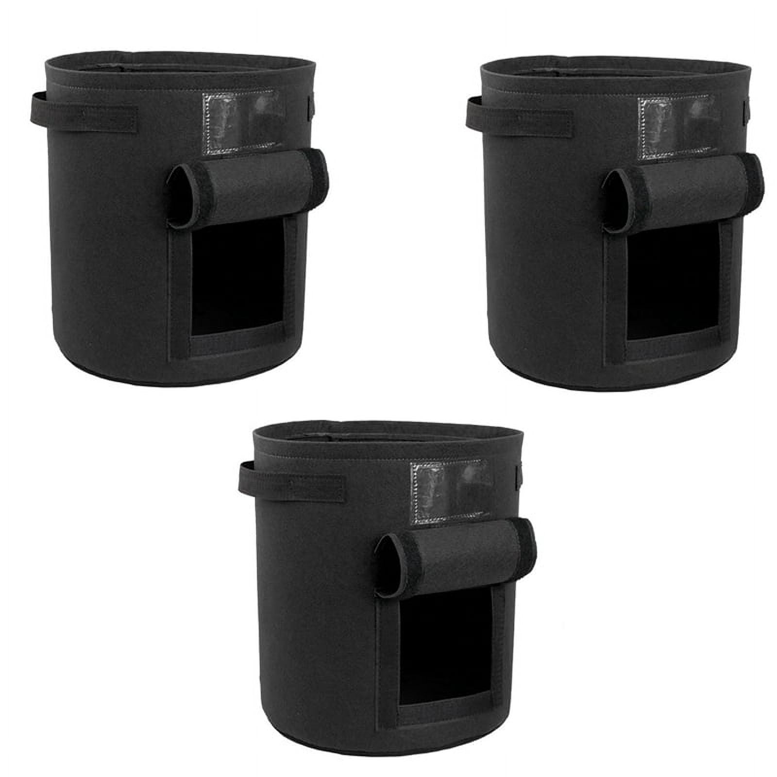 3-Pack 10 Gallon Potato Grow Bag, Grow Bags with Handles and Visualized ...