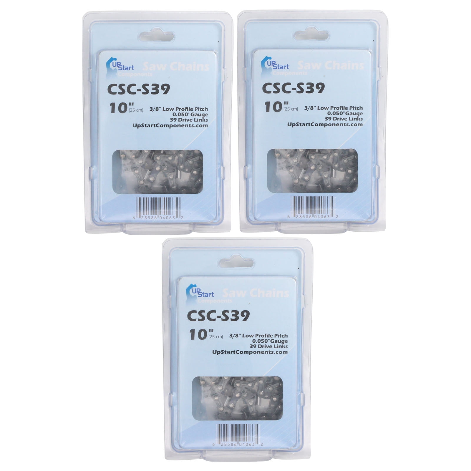 3-Pack 10-Inch Bar Saw Chainsaw Chain Replacement for McCulloch MCP1510 ...