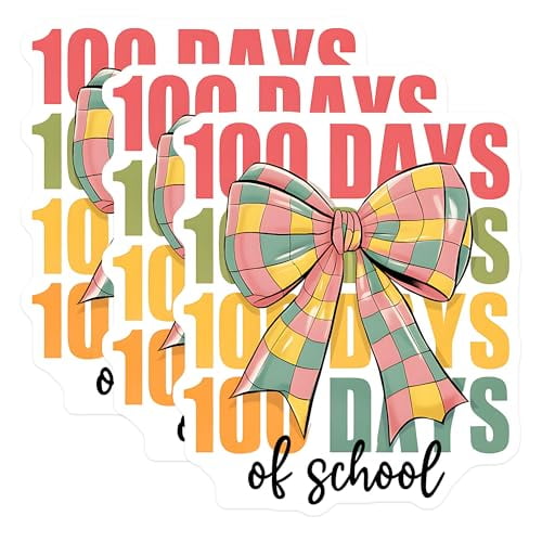(3 Pack) 100 Days of School Decals - Teacher Decal - School Decals - 3 ...
