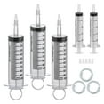 5 Pack Kit - 3x 100ML & 2x 20ML Syringes with Soft Tube & Cap, Sterile ...
