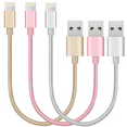 [3 Pack] 10inch Short Portable MFI Certified Phone Charger Cable ...