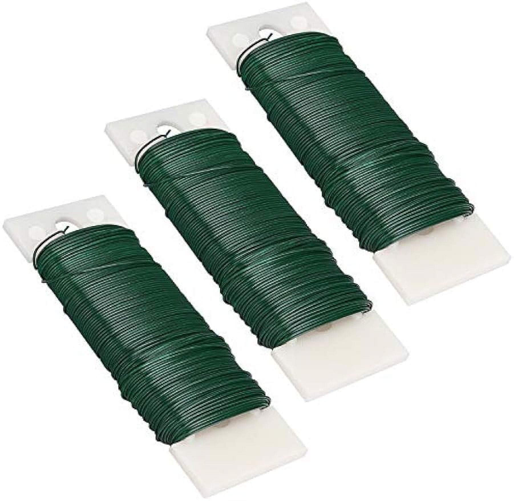 3 Pack 114 Yards 22 Gauge Green Flexible Paddle Wire for Crafts ...