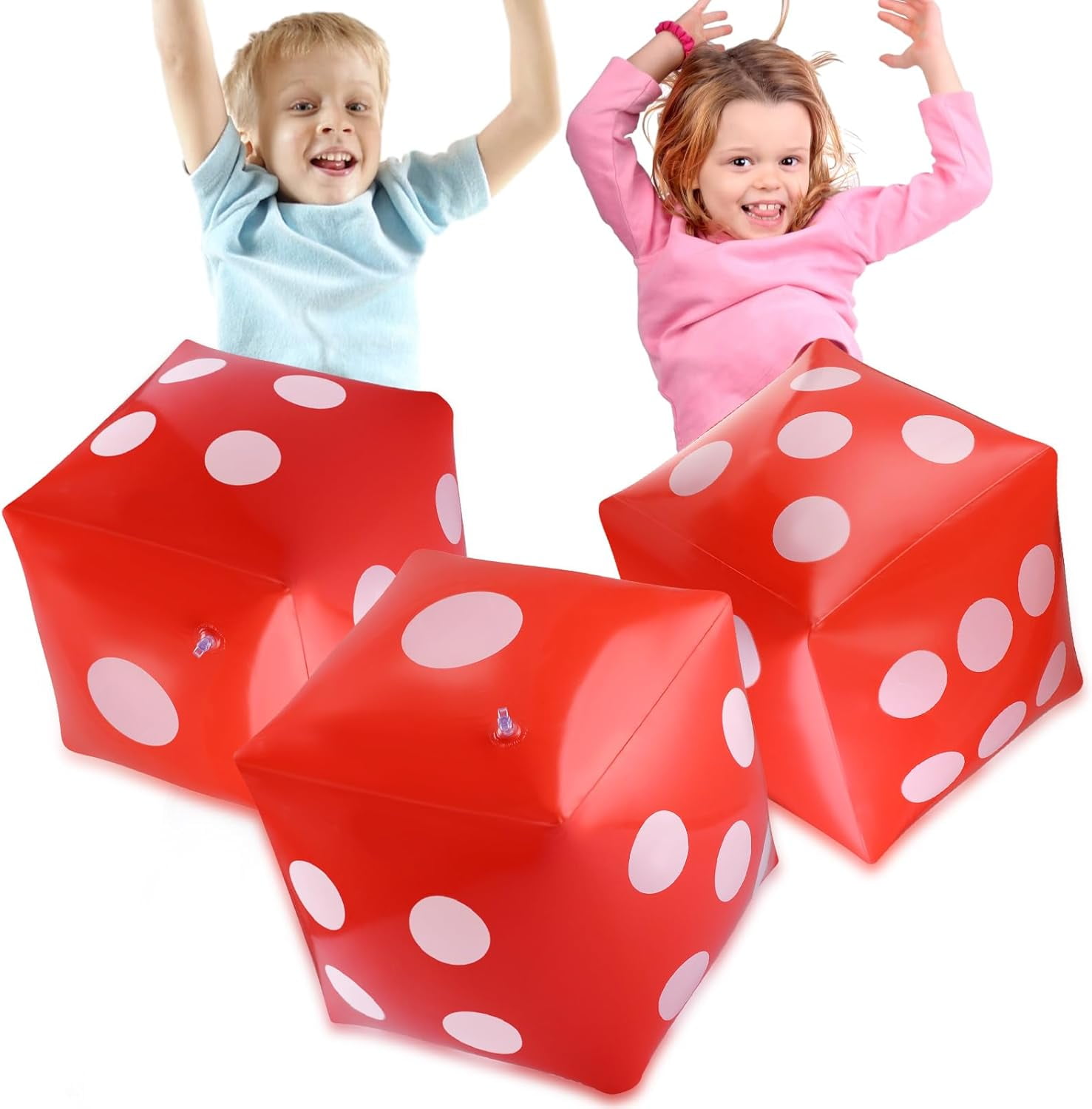 3 Pack 12Inch Inflatable Dice Jumbo Giant Inflatable Dice Large ...