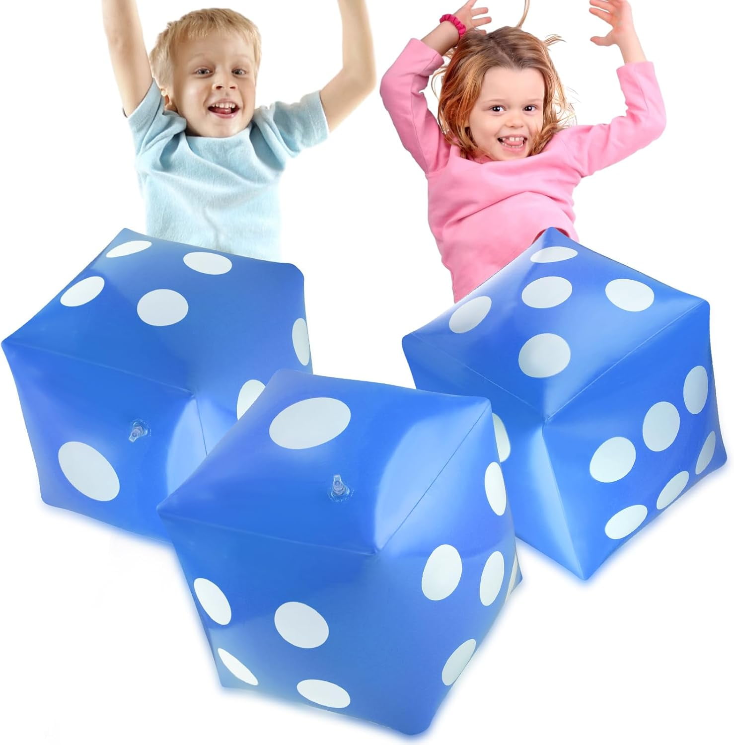 3 Pack 12Inch Inflatable Dice Jumbo Giant Inflatable Dice Large ...