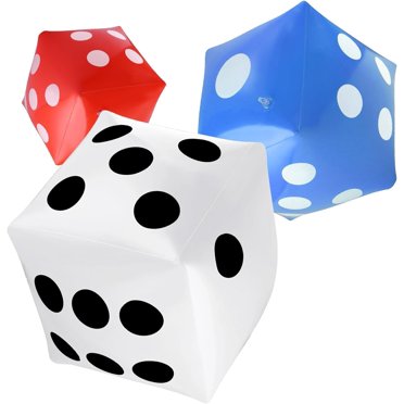 Triumph Big Roller Six Large Wooden Lawn Dice Set for Outdoor Use with ...