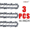 3-Pack 14 Inch Chainsaw Chain 3/8" LP-.043"Gauge-52DL Fit Echo/Ryobi ...