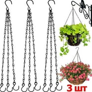 Qumonin 3 Hanging Chain with Hooks Flower Pot Chain Replacement Hangers ...