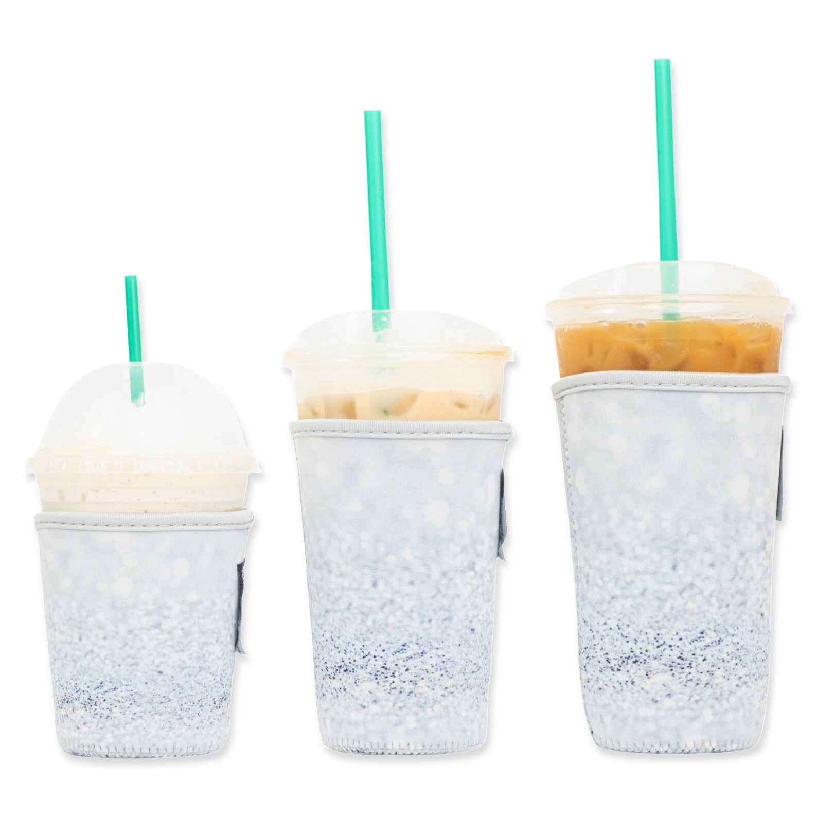 3-Pack (16-32oz) Reusable Neoprene Insulator Sleeve for Iced Coffee or ...