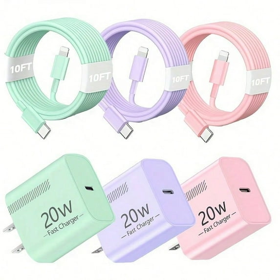 3-Pack 16 Pro Max Chargers With 10-Foot USB-C Charging Cablehome ...