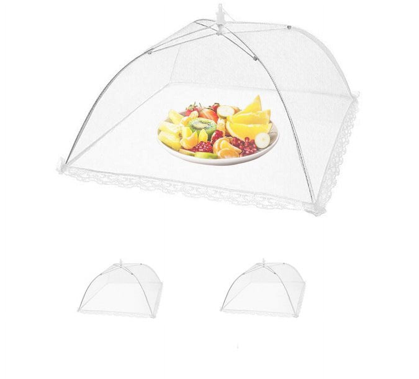 3 Pack 17"x17" Pop-Up Food Mesh Protector Cover Umbrella Food Nets ...