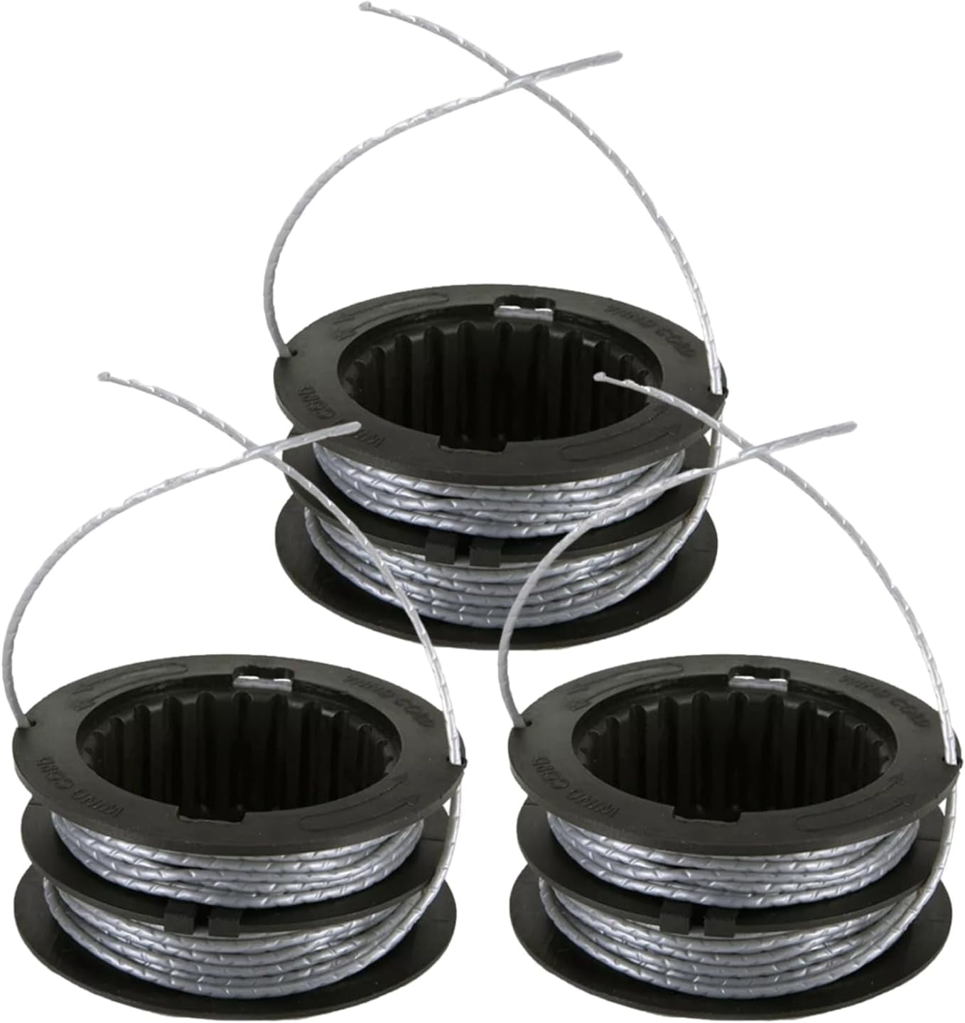 3 Pack 17ft .080" SB00L00 Dual Line String Trimmer Replacement Spool Compatible with Greenworks ...
