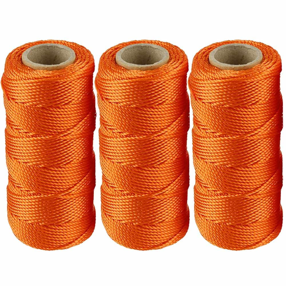 3 Pack #18 Twisted Masonry Line String Twine Set Cord Rope Craft Garden ...