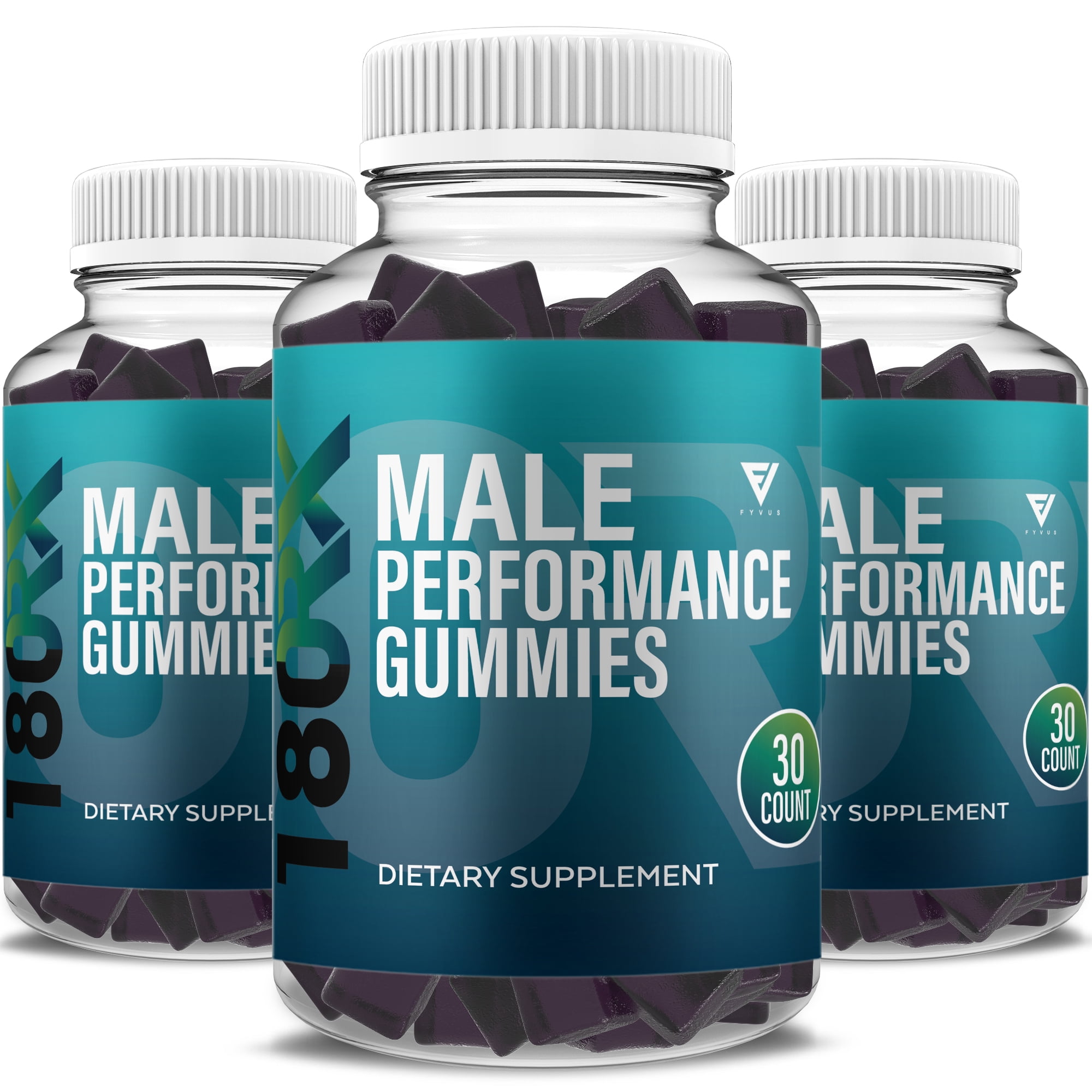 (3 Pack) 180RX Maximum Performance Gummies 180 RX Supplement (3 Month ...