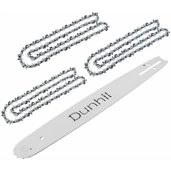 3 Pack 20 inch 3/8 050 72DL Chainsaw Chains and 1 Guide bar 200RNDD025 ...