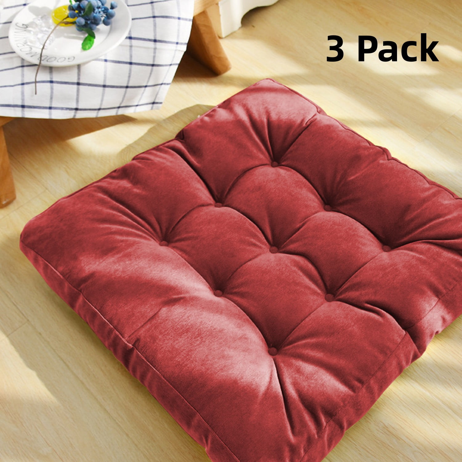 3 Pack 22" Large Floor Pillow, Pet Floor Pillow, Thicken Seat Chair ...