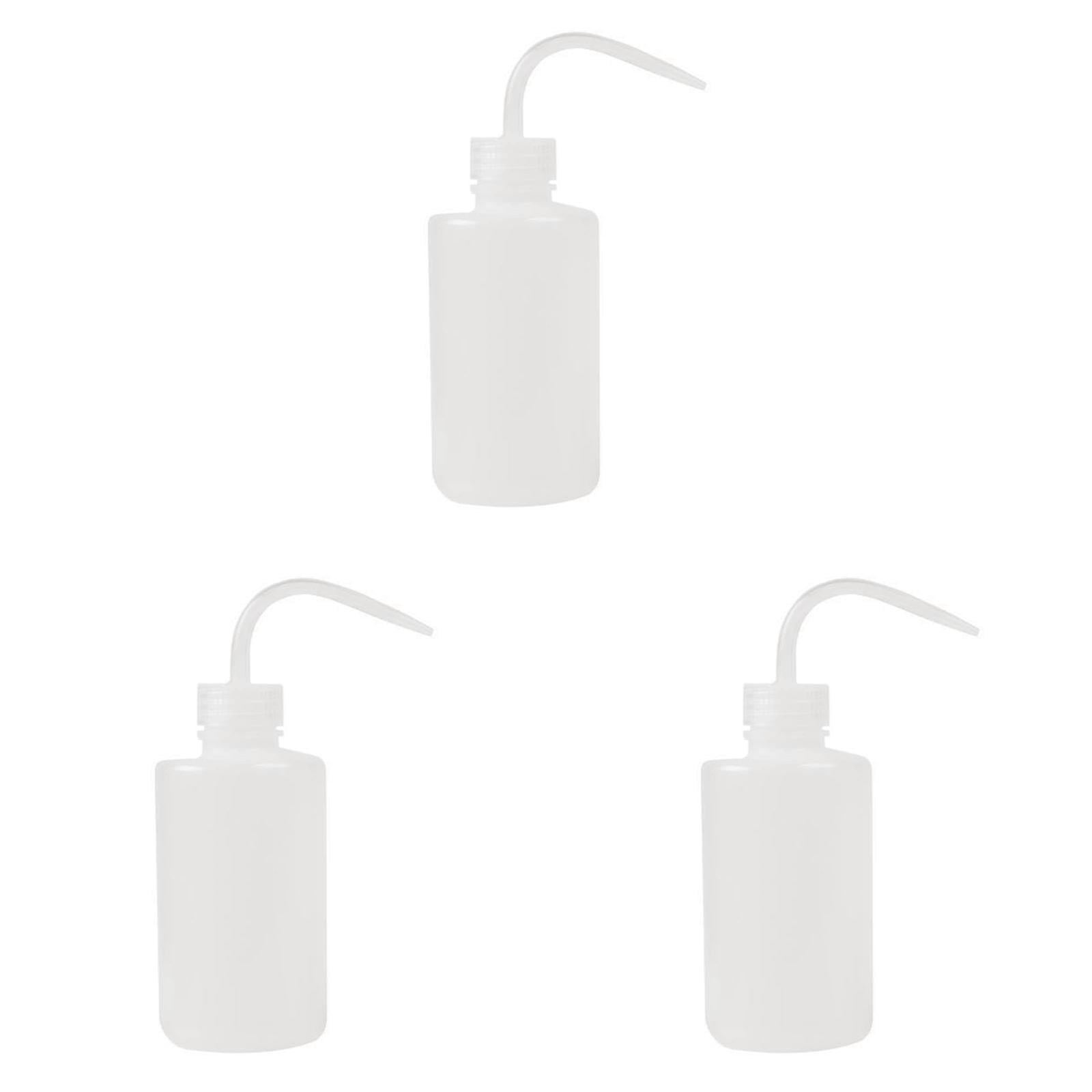 3 Pack 250ml Transparent Plastic Squeeze Spray Bottles, Beak Spout Wash ...