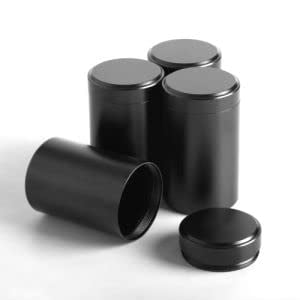 3 Pack 2oz Silver Airtight Metal Tea Tins, Waterproof Aluminum Screw ...