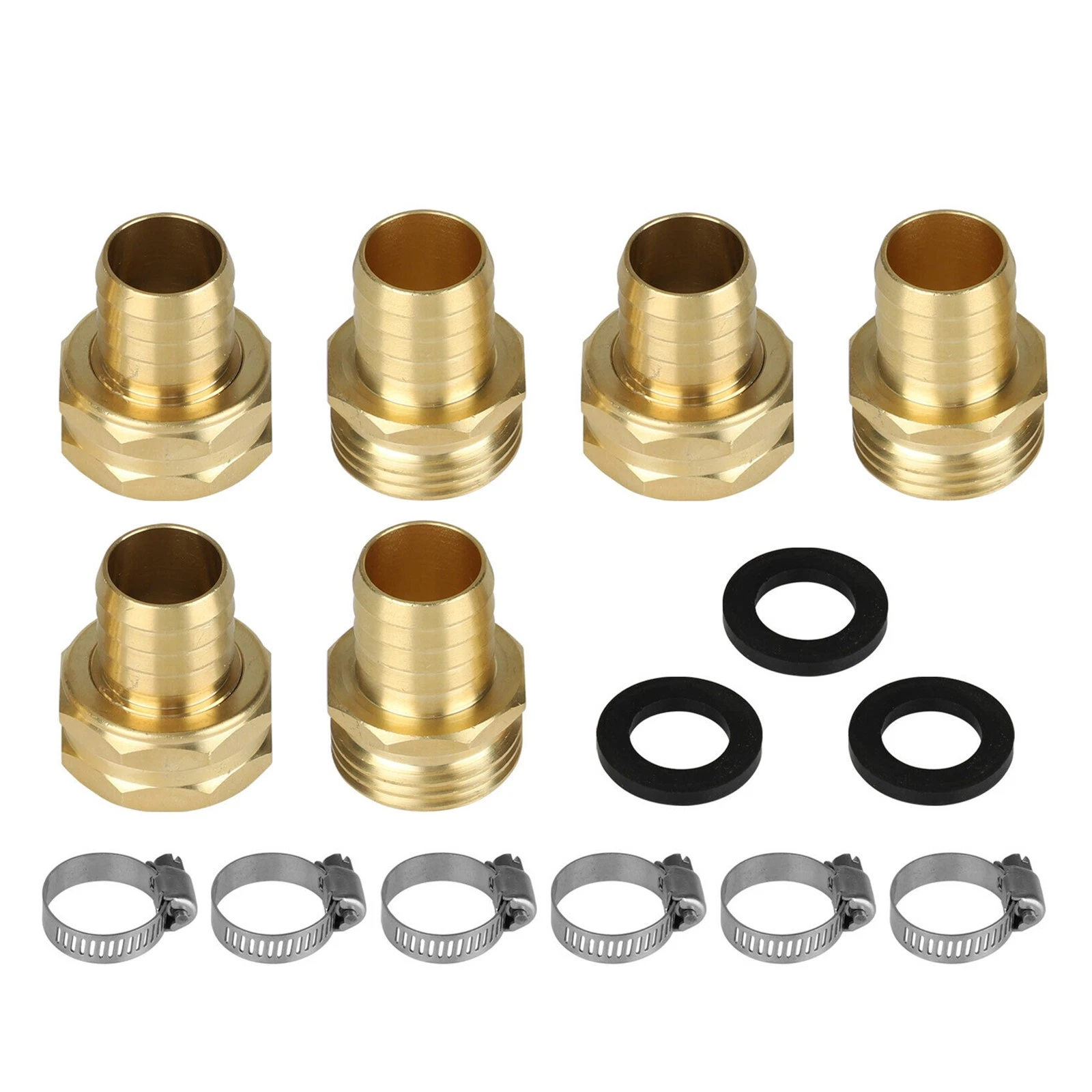 3 Pack 3/4" Male Female Garden Hose Quick Repair Mender Kit End Fitting ...