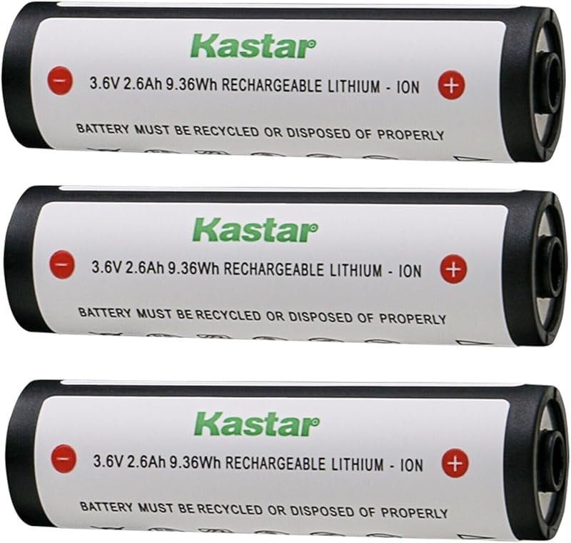 3-Pack 3.7V 2.6Ah 74175 Lithium-ion Battery Compatible with Streamlight ...