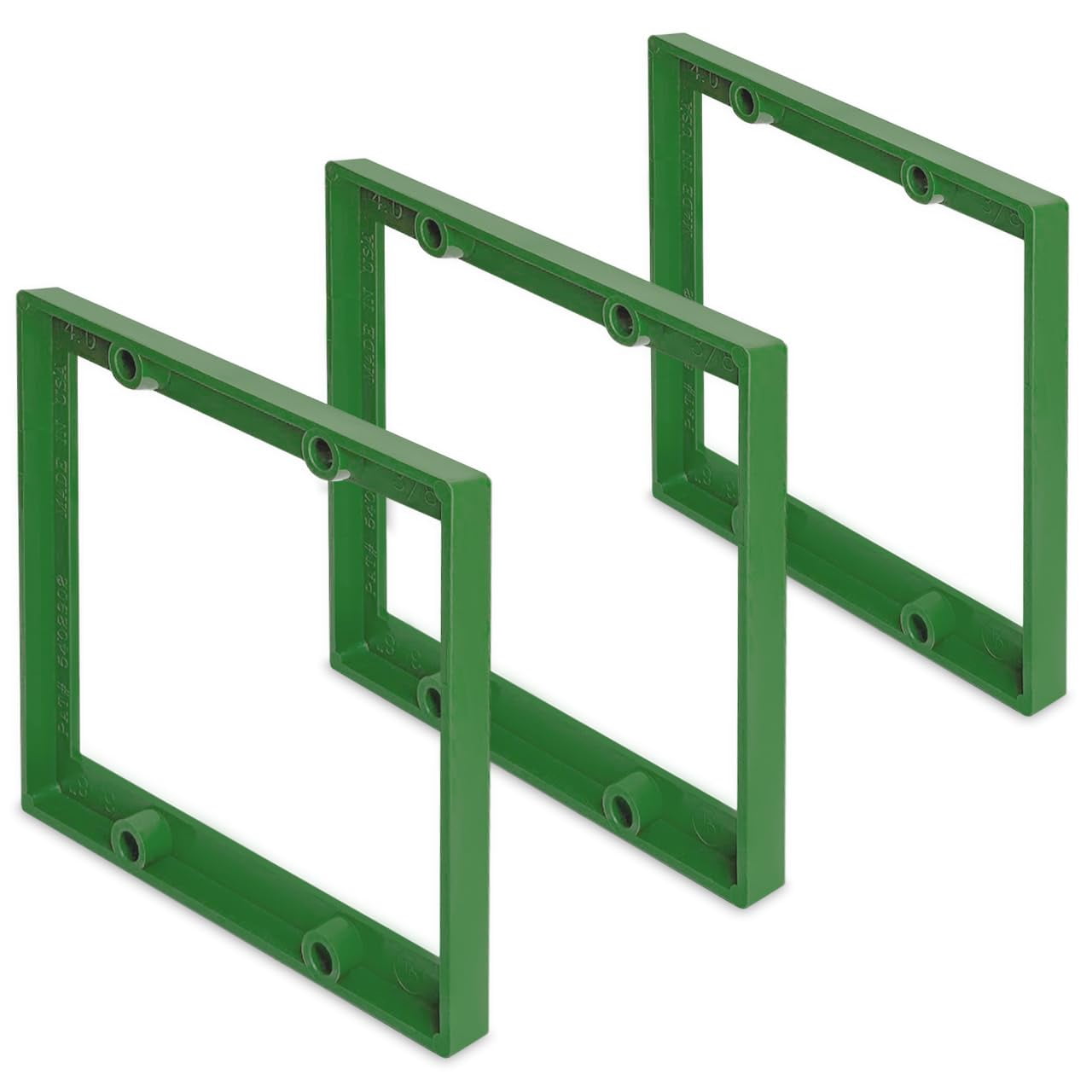 3-Pack 3/8" Double Gang Receptacle Outlet Box Extender - UL Listed ...