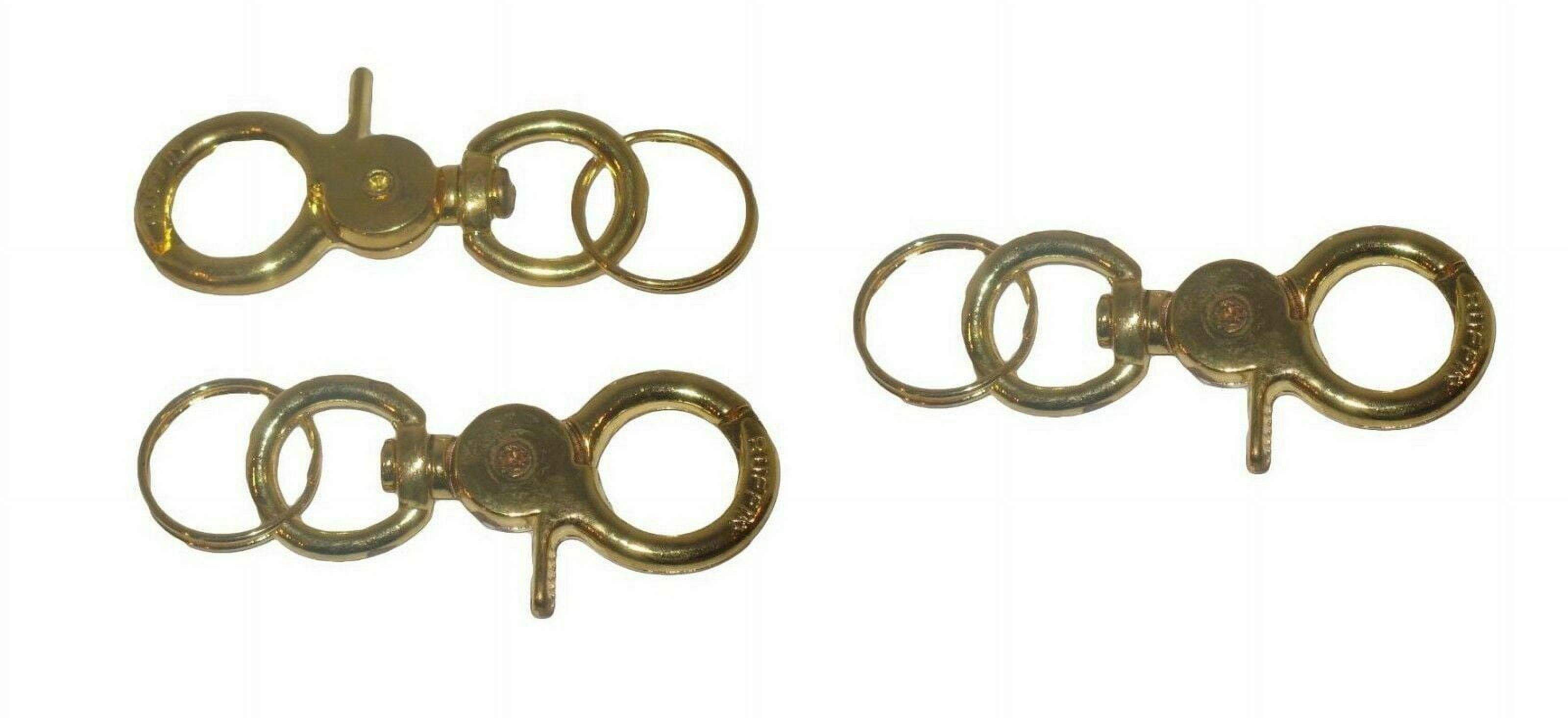 3 Pack 3" BRASS FLAGPOLE Military Grade Outdoor Outrigger Flag Swivel ...