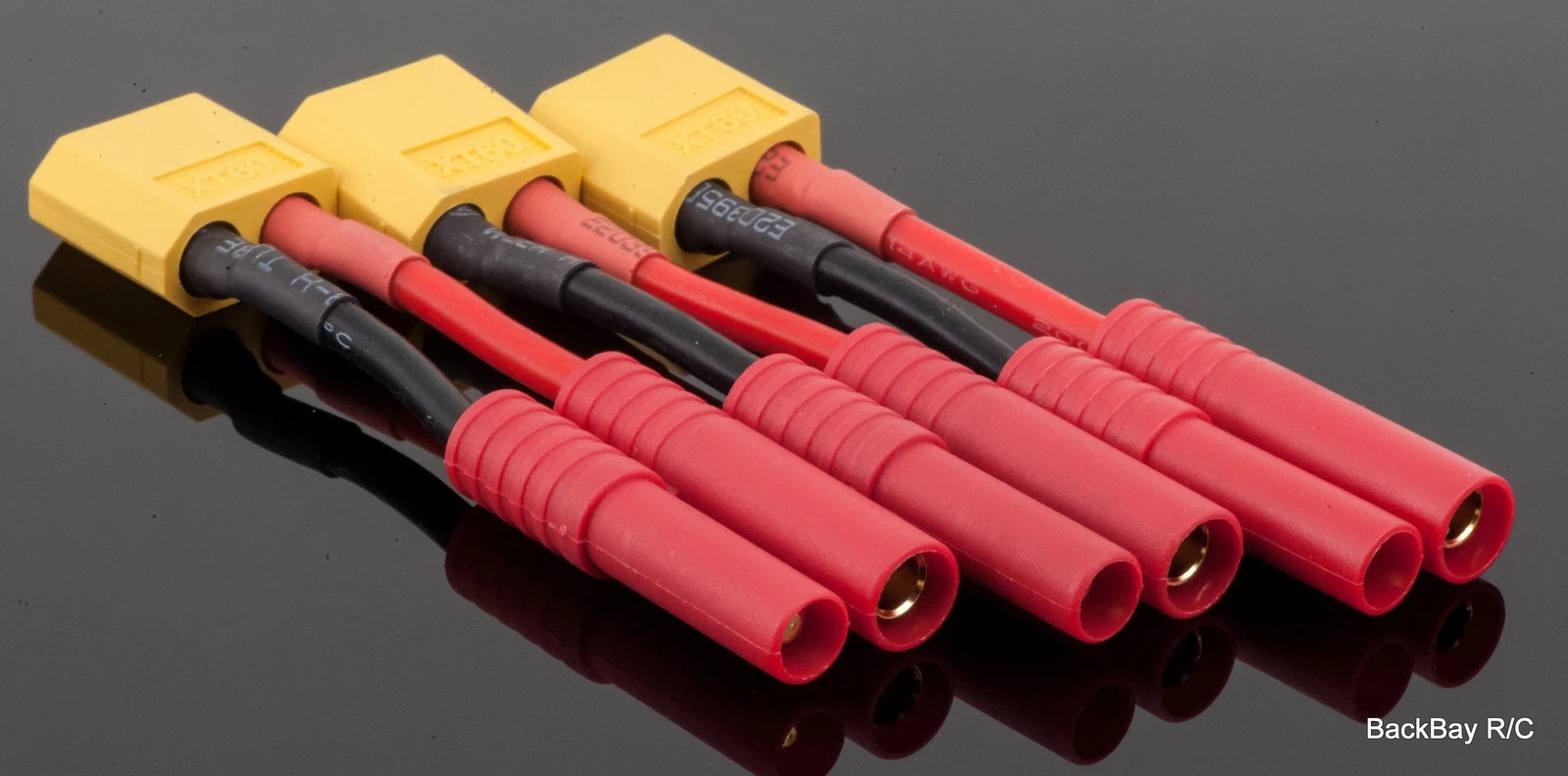 3 Pack: 3 XT60 / XT-60 Male - HXT 4MM Female Bullet Connector Adapter ...