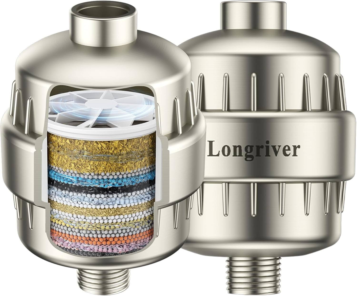 3 Pack 33 Stage Universal Shower Filter Replacement Cartridge - Hard ...