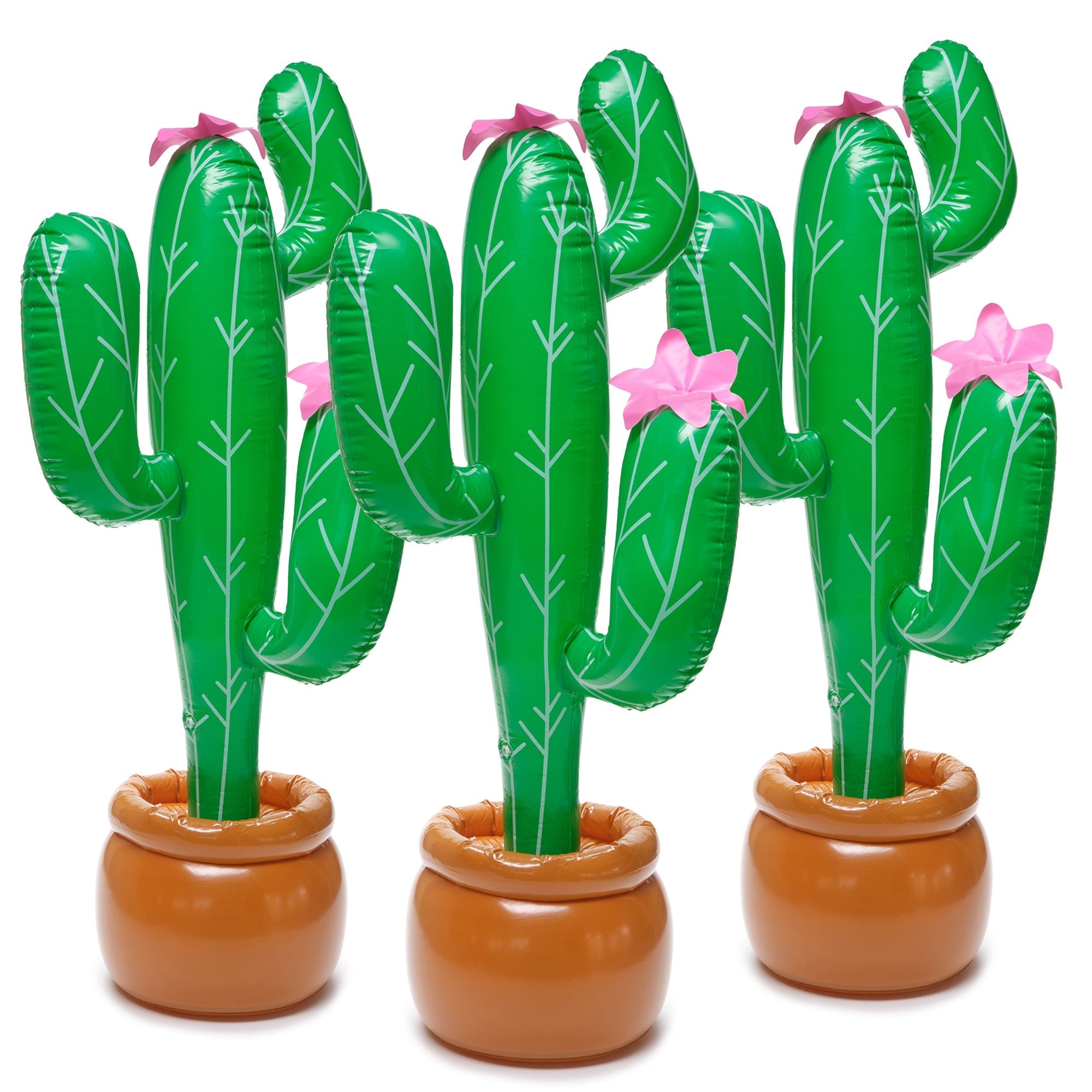 BLUE PANDA Inflatable Cactus for Western Party Accents & Desert Blow Up ...