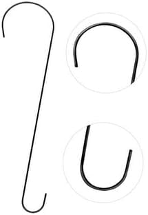 3 Pack 36 Inch S-Hook, Large Tree Branch Hooks, Extra Long Metal Black ...