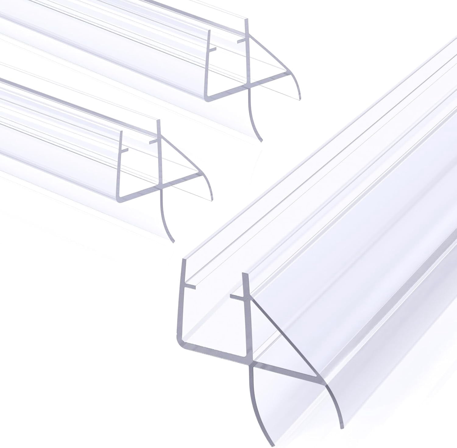 3 Pack 39" Frameless Shower Door Bottom Seal, 3/8" (10mm) Glass Seal ...