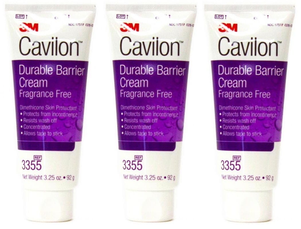 3M Cavilon Durable Barrier Cream, 3 Pack, 3.25 oz Tubes, Skin ...