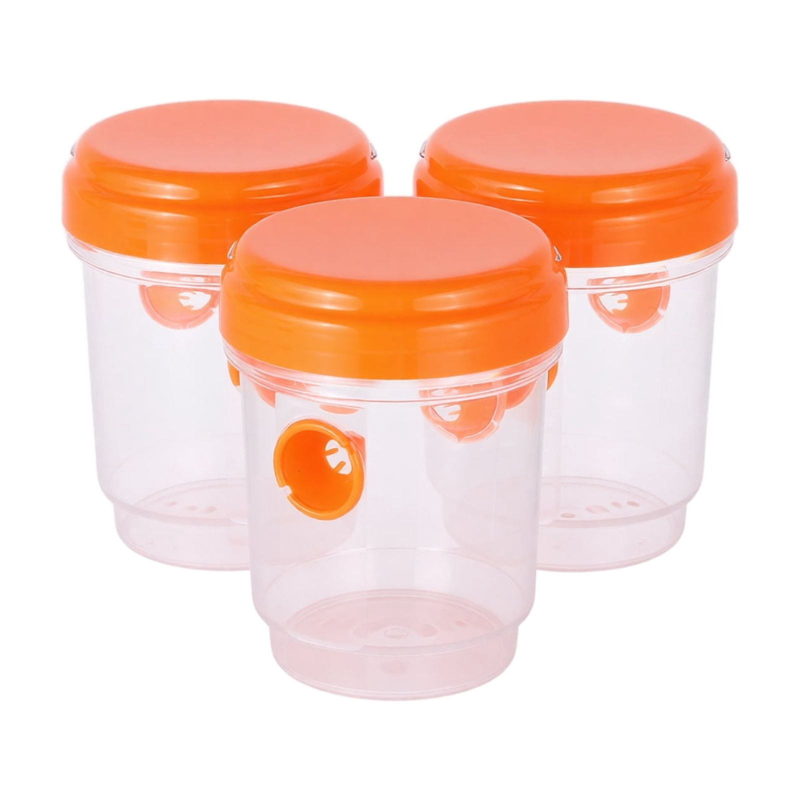 3-Pack 4.64" Hanging Orange Wasp Trap, Effective Hornet Catcher with ...