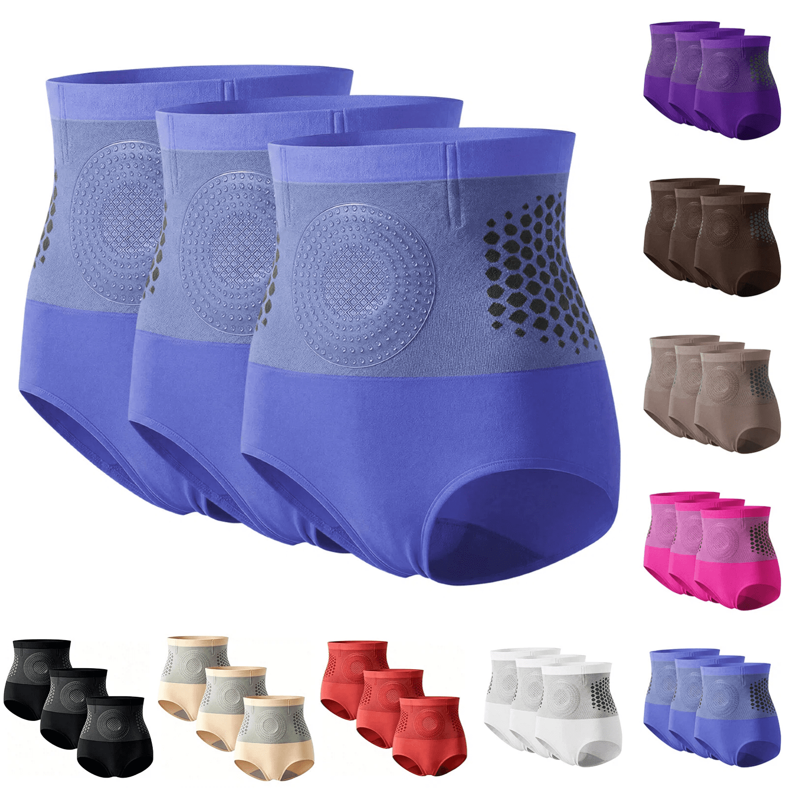 3 Pack 4 in 1 Compression Sweat Shorts Women Workout High Waist Yoga ...