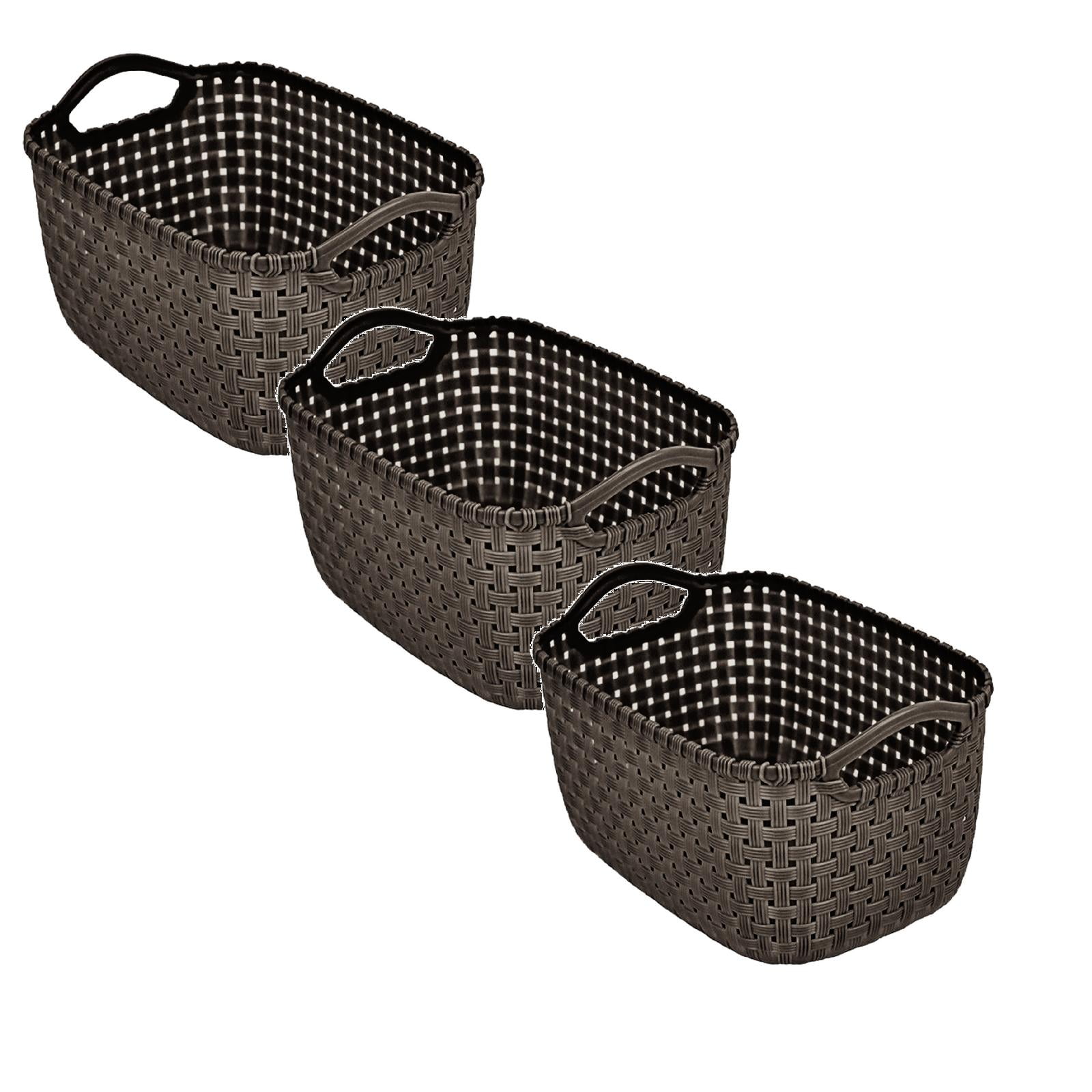 3 Pack 40L Laundry Hamper, Large Capacity Laundry Basket with Ergonomic ...
