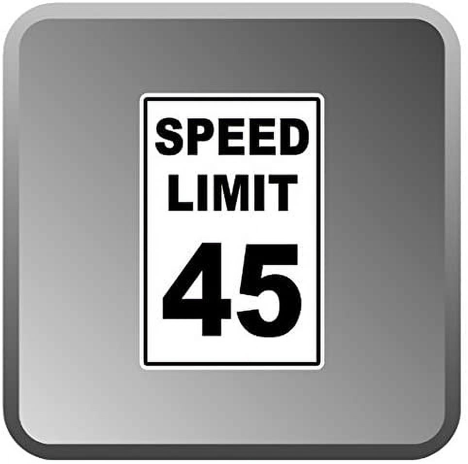 3 Pack - 45 MPH Speed Limit Sticker - Walmart.com