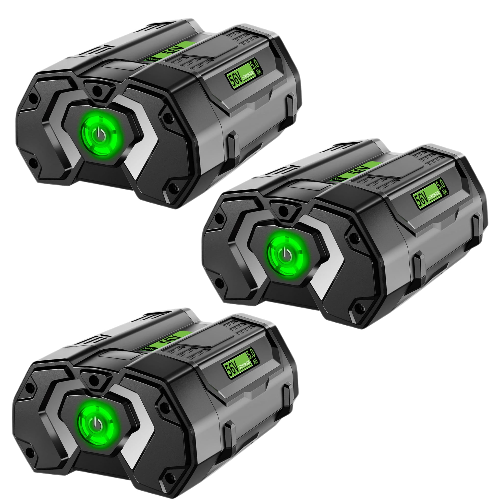 3 Pack 5.0Ah Replacement for Ego Battery Compatible with Ego Battery ...