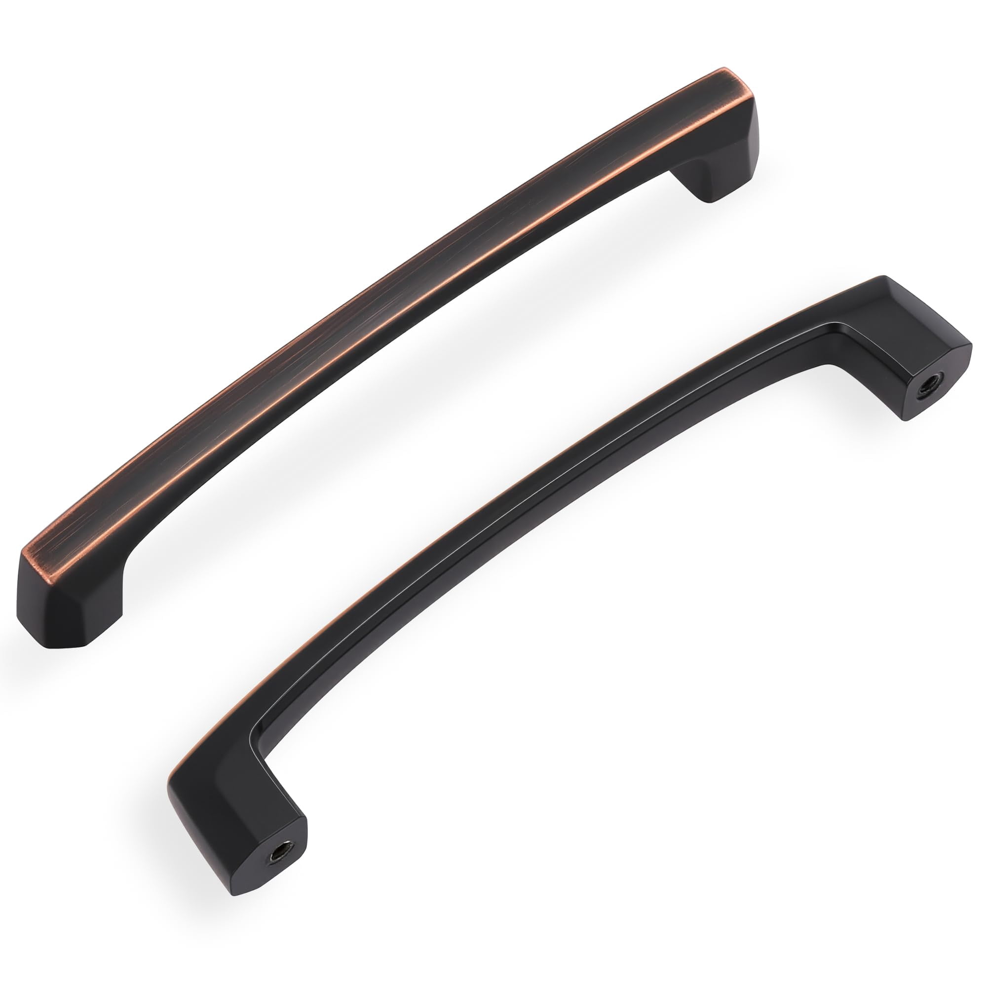 3 Pack 5 Inch(128mm) Hole Center Matte Black Modern Cabinet Pulls Solid ...