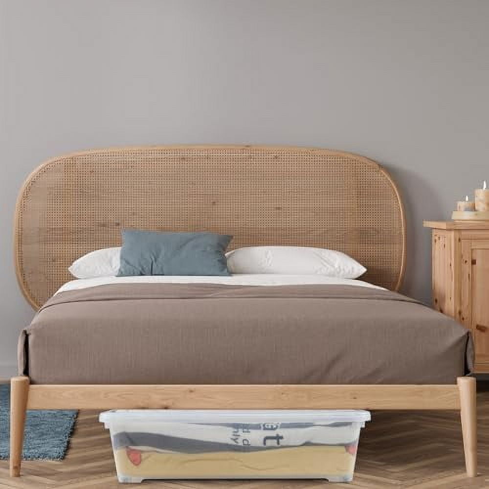 3-Pack 50 Quart Under Bed Plastic Storage Boxes, Large Clear Underbed ...