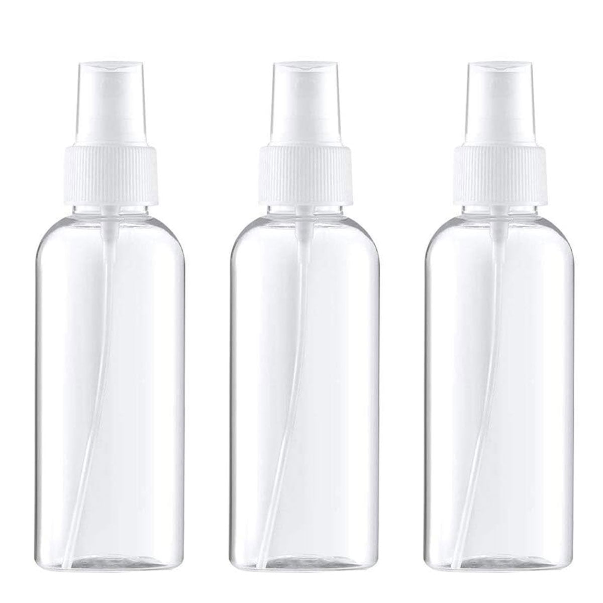 3 Pack 50ml Fine Mist Mini Spray Bottles Plastic,Pump Spray Cap ...