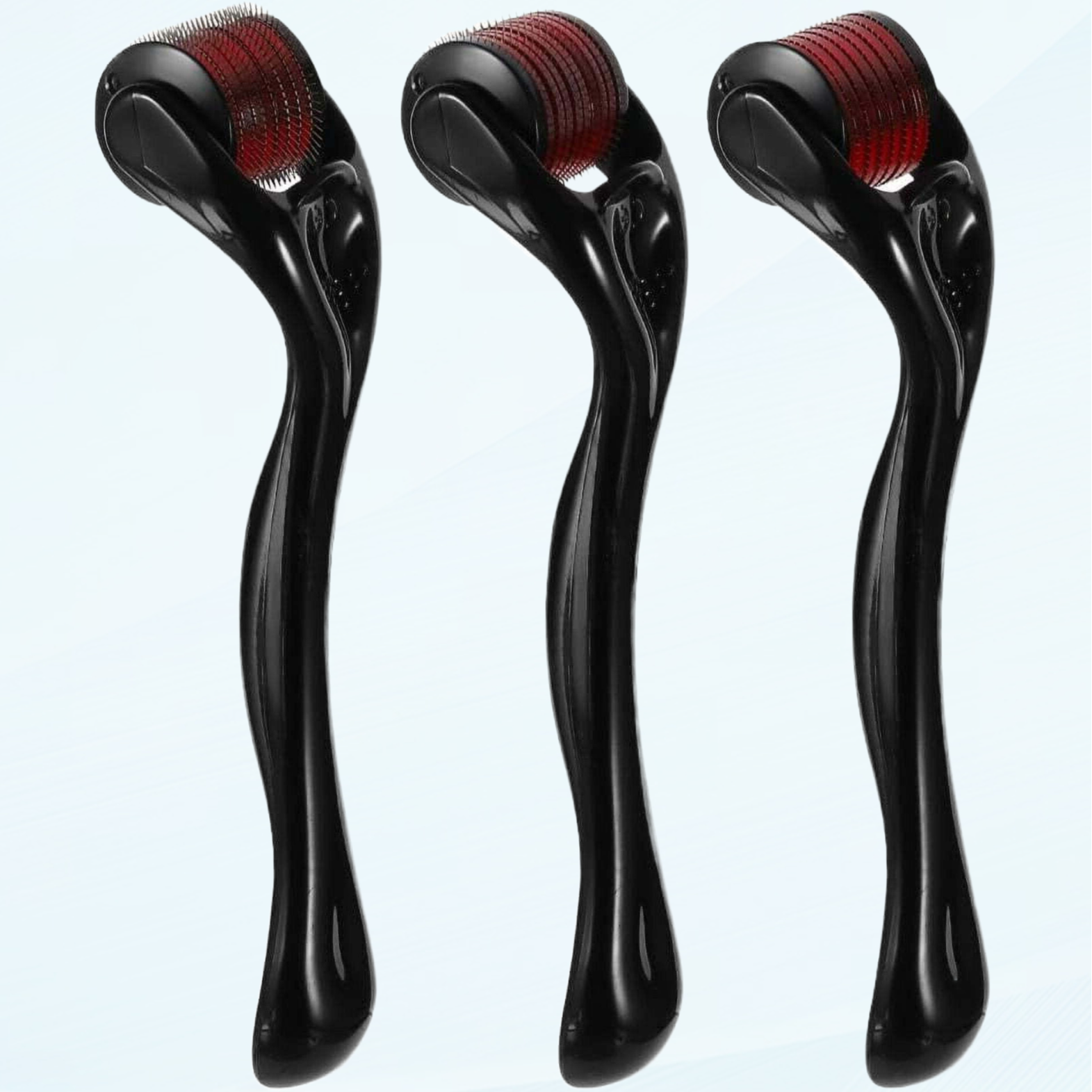 3 Pack 540 Titanium Microneedle Derma Roller Skin Care for Face Facial ...