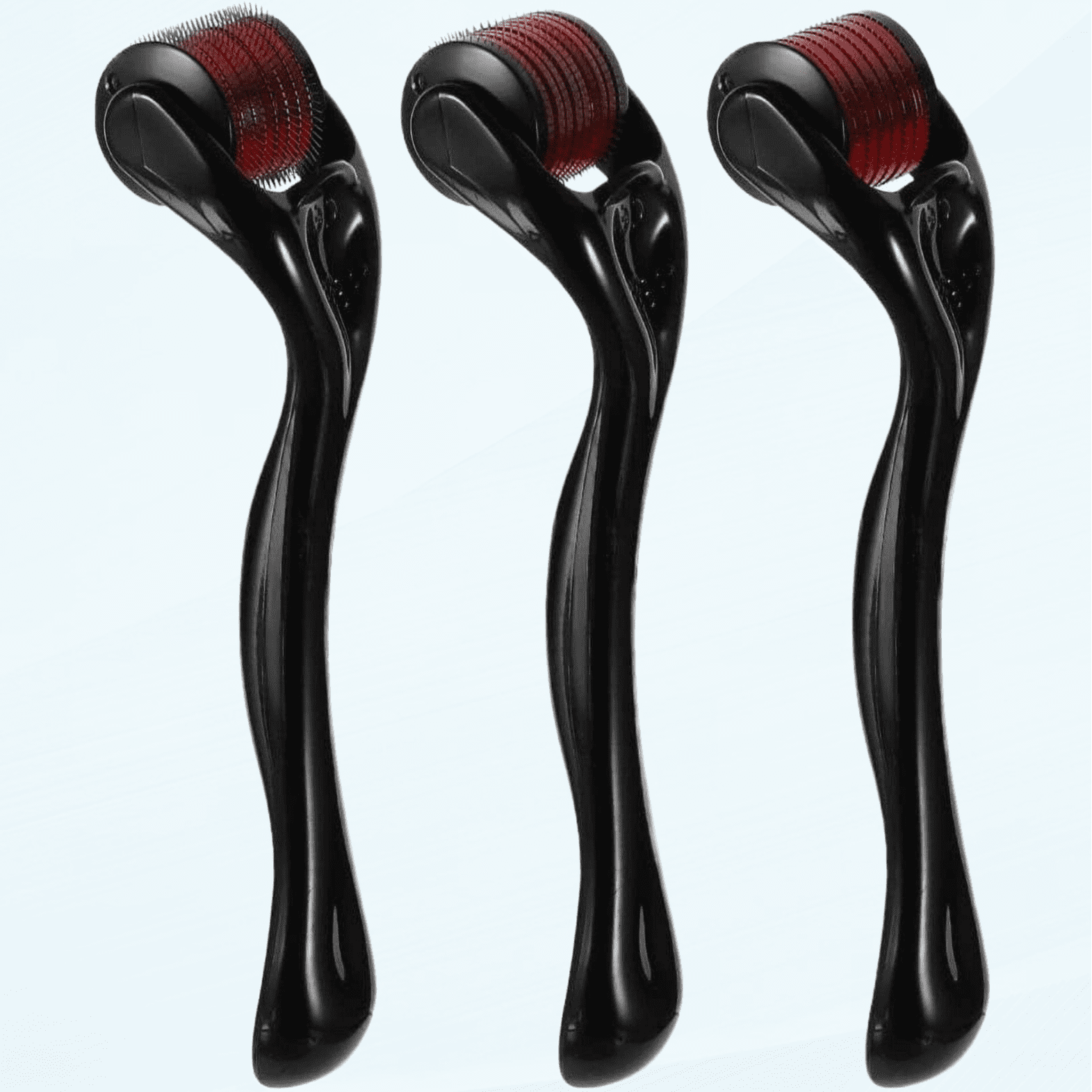 3 Pack 540 Titanium Microneedle Derma Roller Skin Care for Face Facial ...