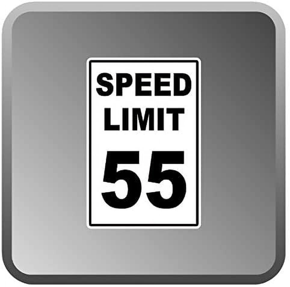 3 Pack - 55 MPH Speed Limit Sticker - Walmart.com